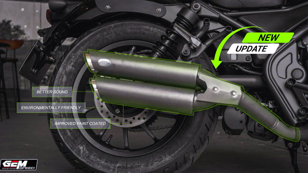 Honda Rebel CMX 1100 NEW GEM CLASSIC RENZO twin exhaust classic come w ...