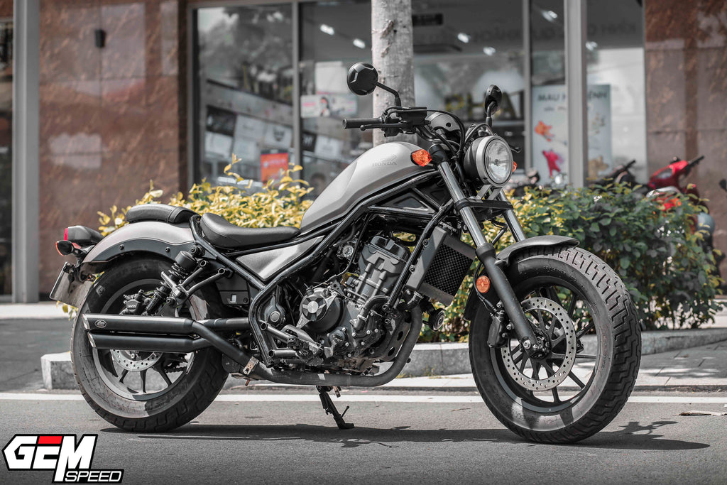 Honda Rebel CMX 1100 GEM CLASSIC RENZO 2 way look twin exhaust classic ...